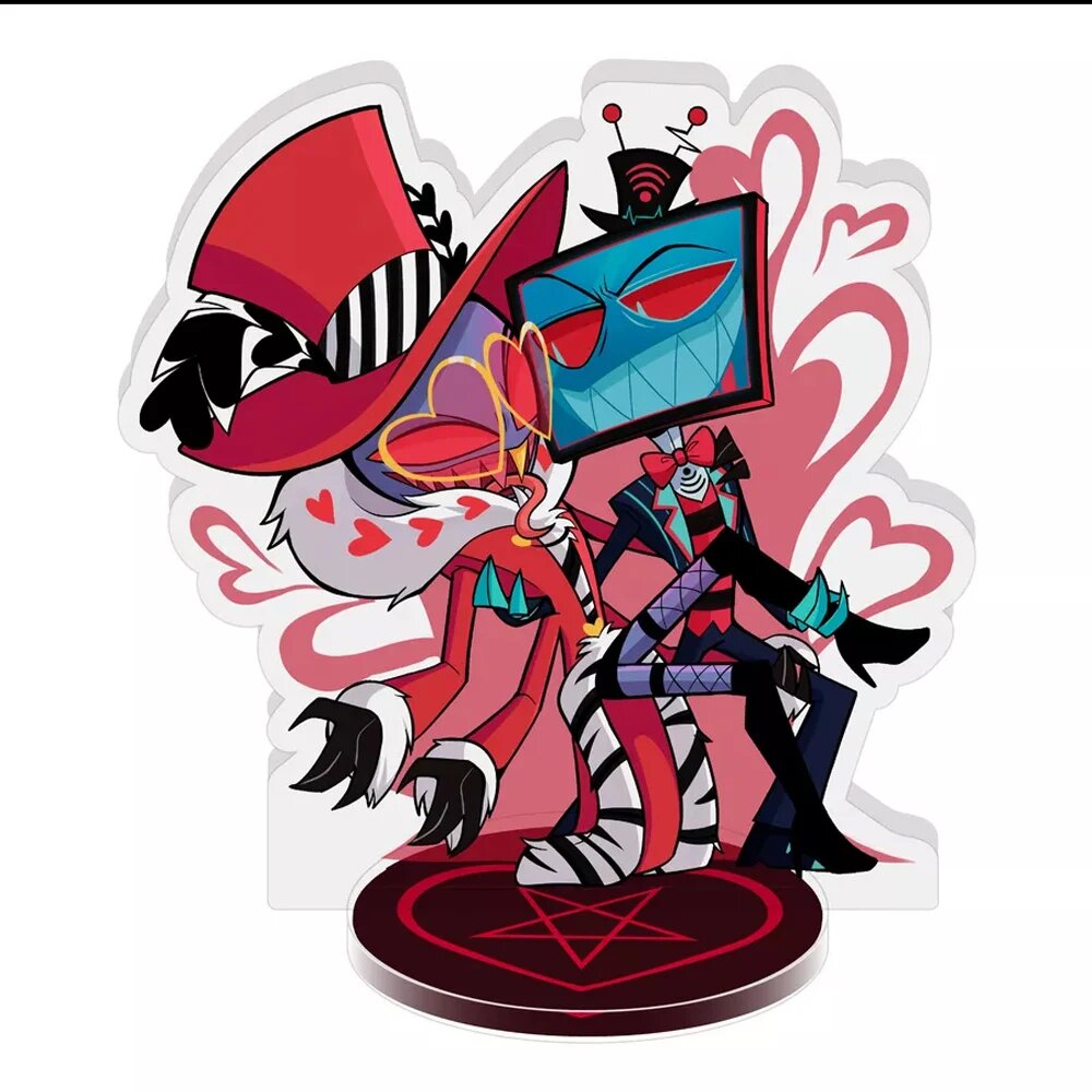 Акриловые подставки Keeppley для фигурки Hazbin Hotel Красный, 8
