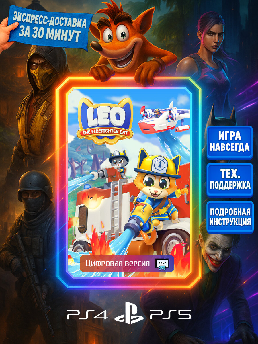 Leo: The Firefighter Cat PS4/PS5 | Моментальная доставка | Английский язык | Казуальные