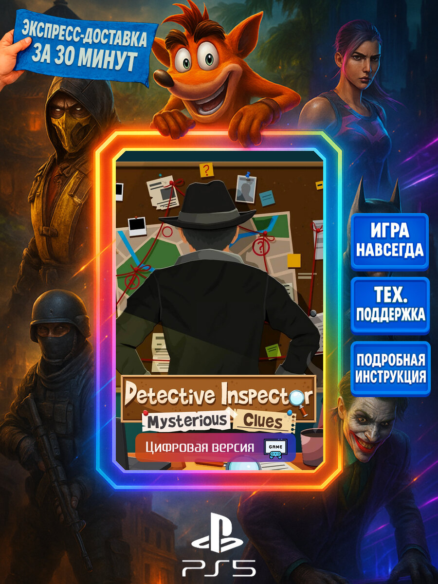 Detective Inspector: Mysterious Clues PS5 | Моментальная доставка | Английский язык | Аркада