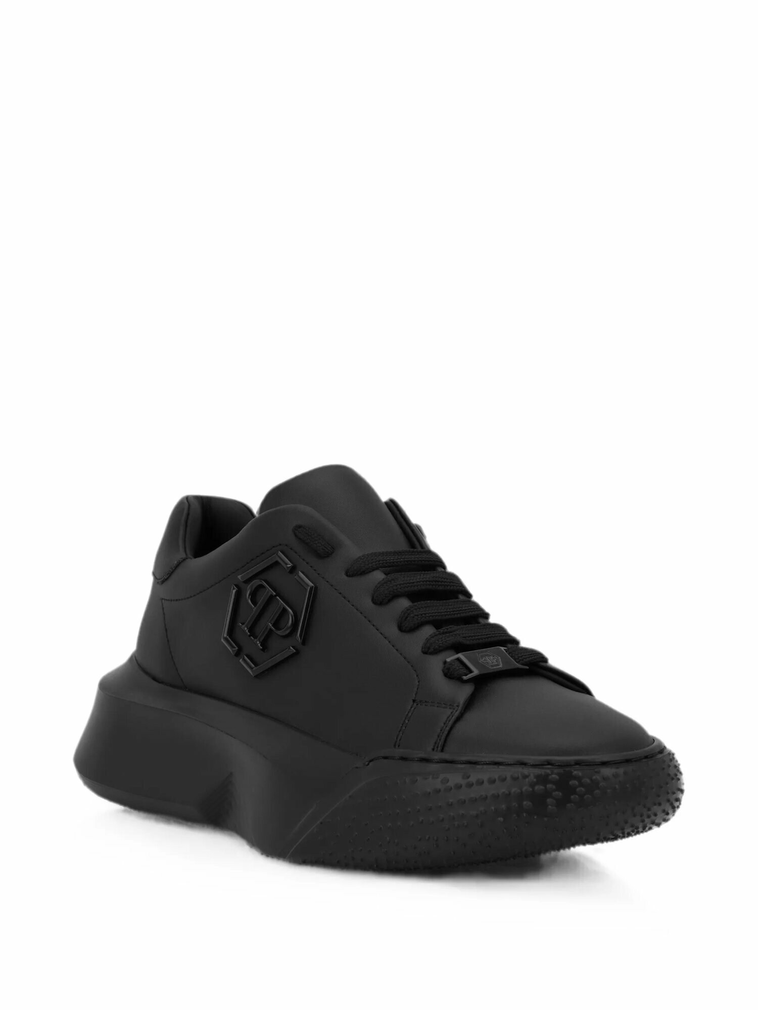 Кроссовки PHILIPP PLEIN Godzilla Runner Hexagon, размер 40, черный — фото 1