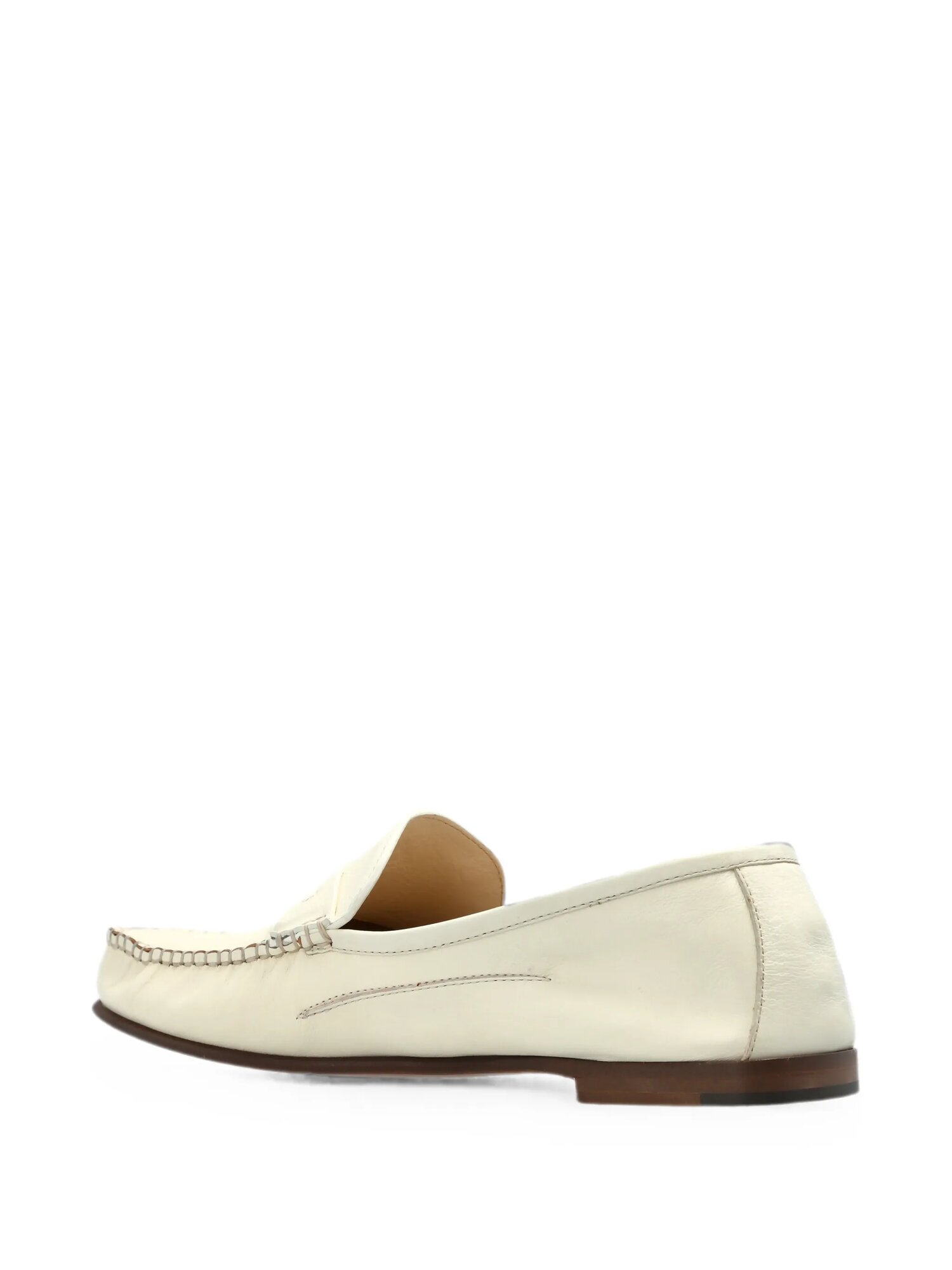 Лоферы Versace Guanto leather loafers, размер 35, white — фото 1