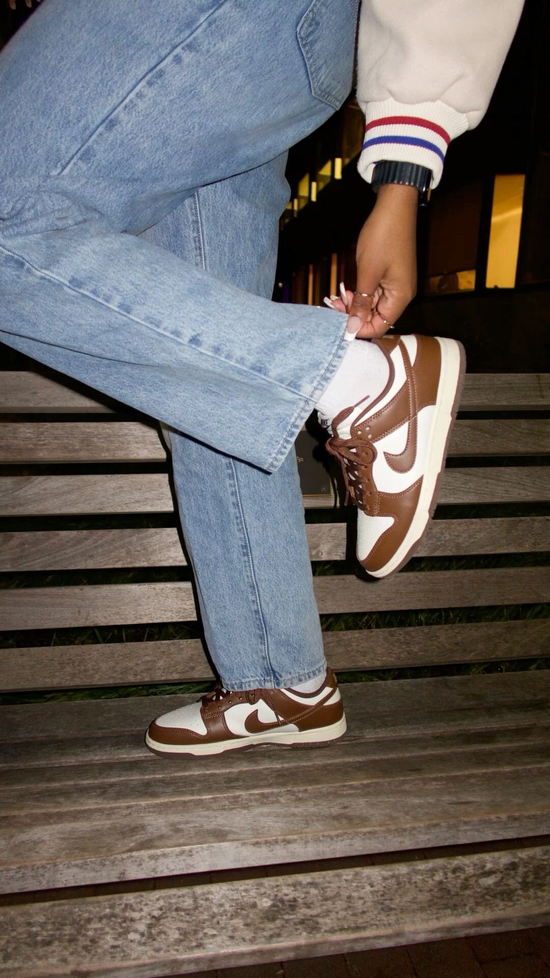 Кроссовки NIKE Nike Dunk Low, полнота D, размер 44 EUR, Cacao Wow — фото 1