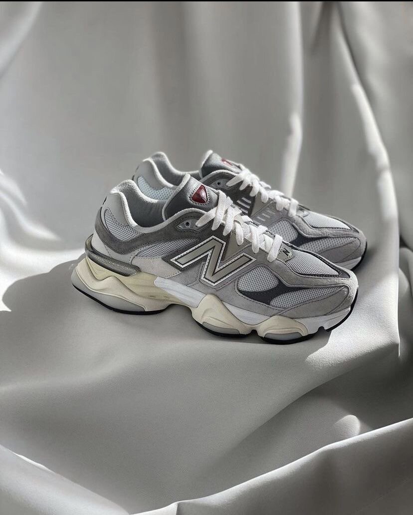 Кроссовки New Balance New Balance 9060 Rain Cloud Grey, полнота D, размер 36 EU, Rain Cloud Grey — фото 1