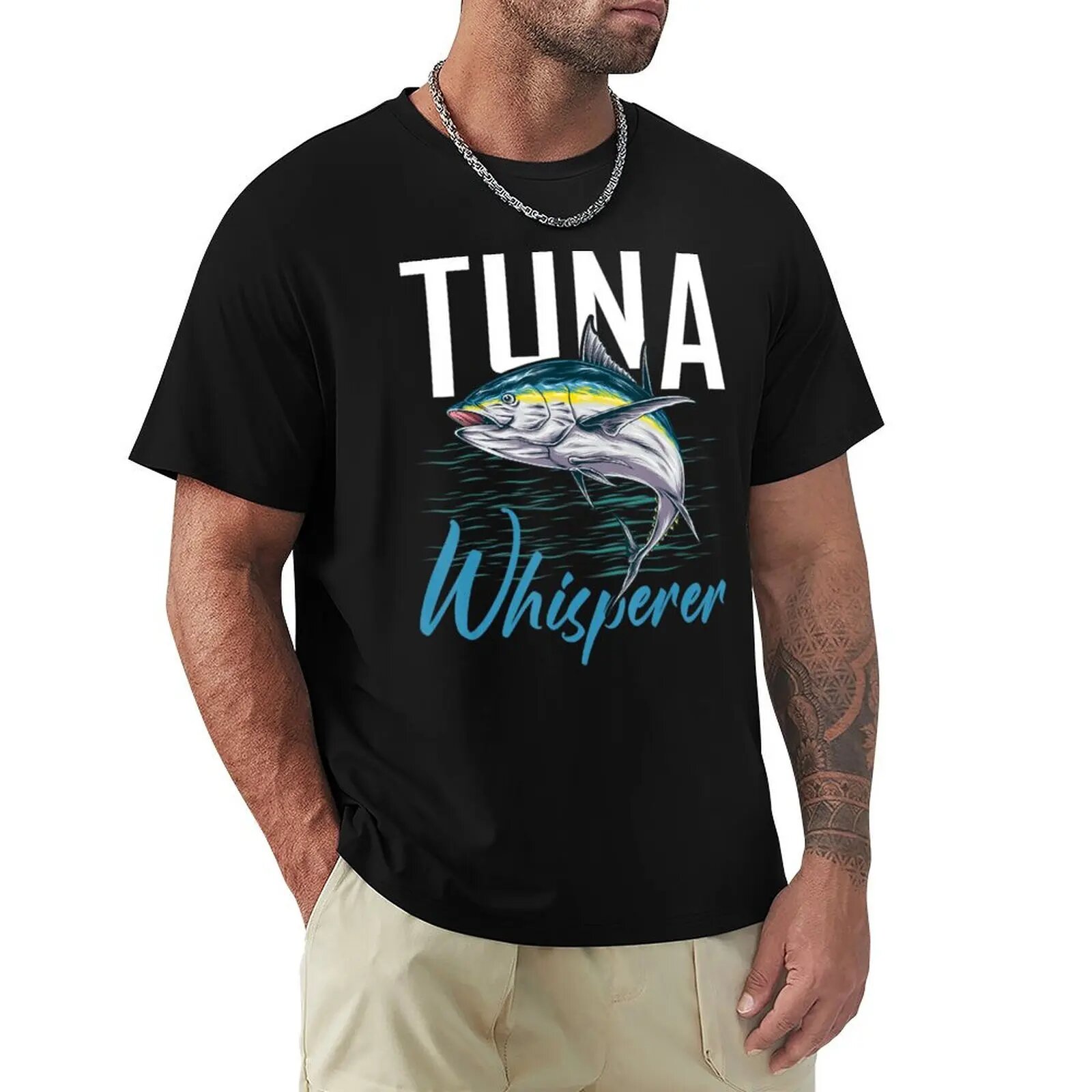 Tuna Whisperer футболка из хлопка XXL, Black