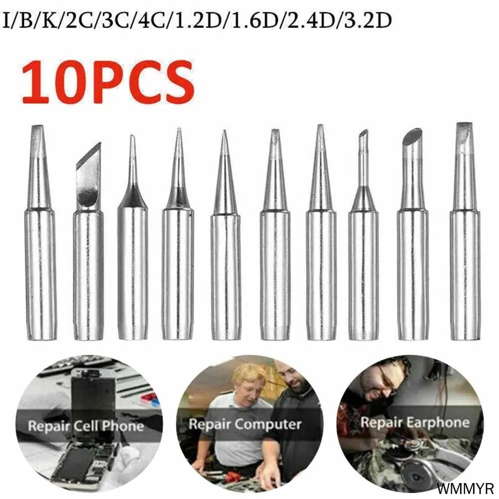 OZ-BOAR Прочное практичное паяльное жало 900M-T Silver 10 шт. 200 480 852D 878D 900M для быстрой работы на паяльной станции
