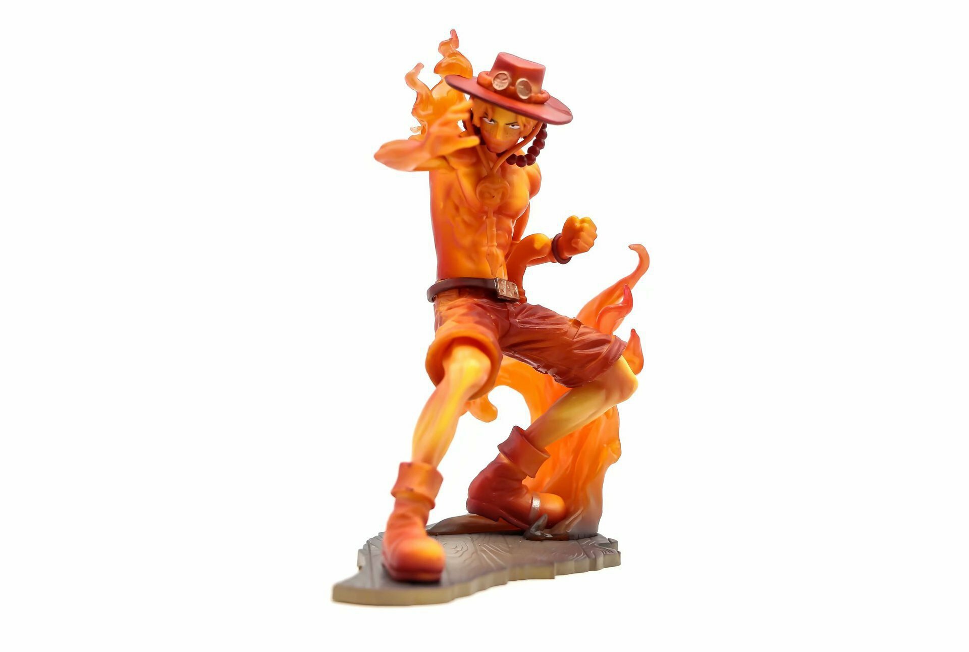 Фигурка One Piece Portgas D. Ace, коллекционная модель с огненным эффектом, PVC, в коробке
