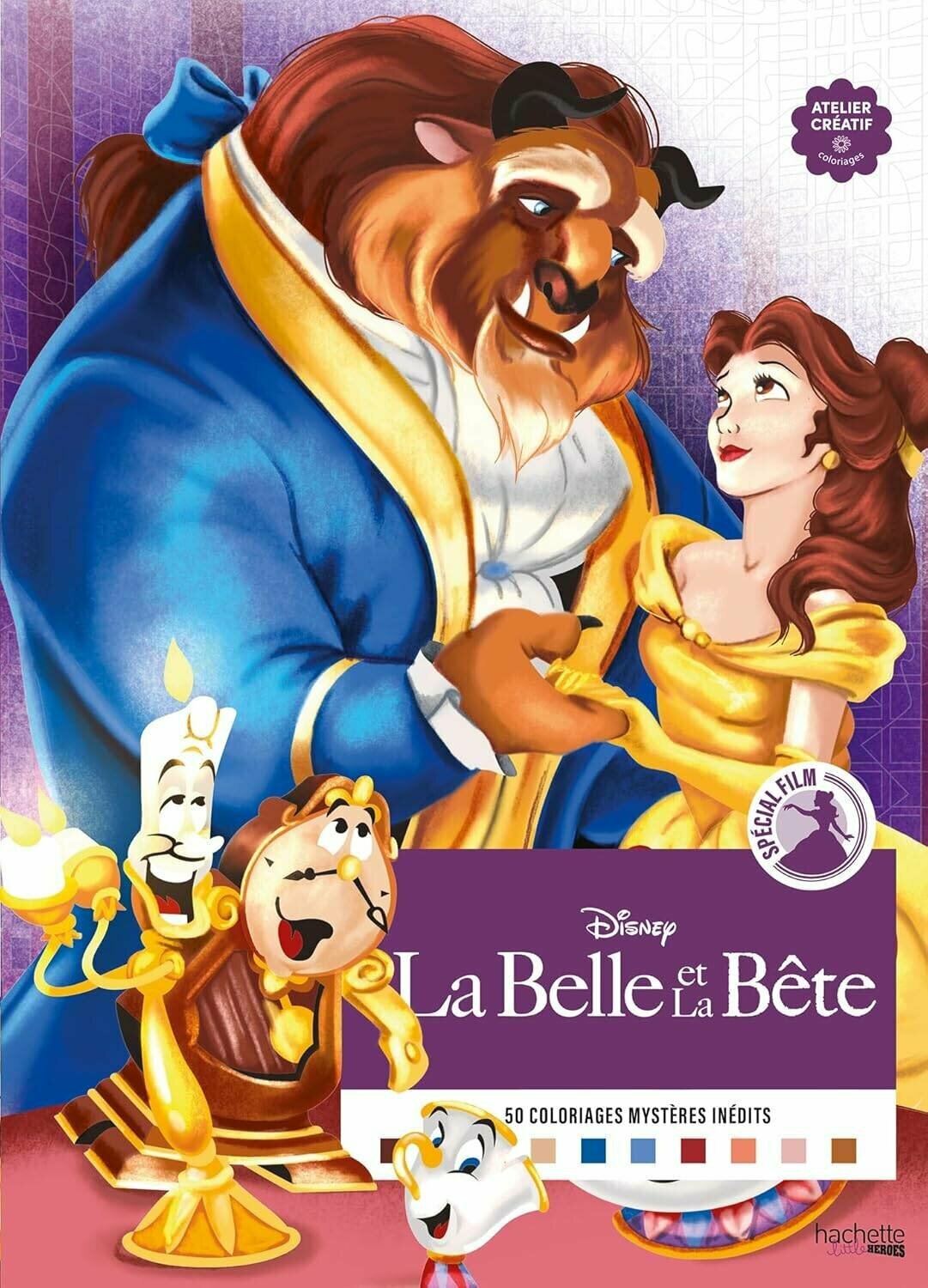 Eugénie Varone. Coloriages mysteres Disney La Belle et la Bete Раскраска Волшебный мир Диснея Красавица и Чудовище /Книги на французском языке