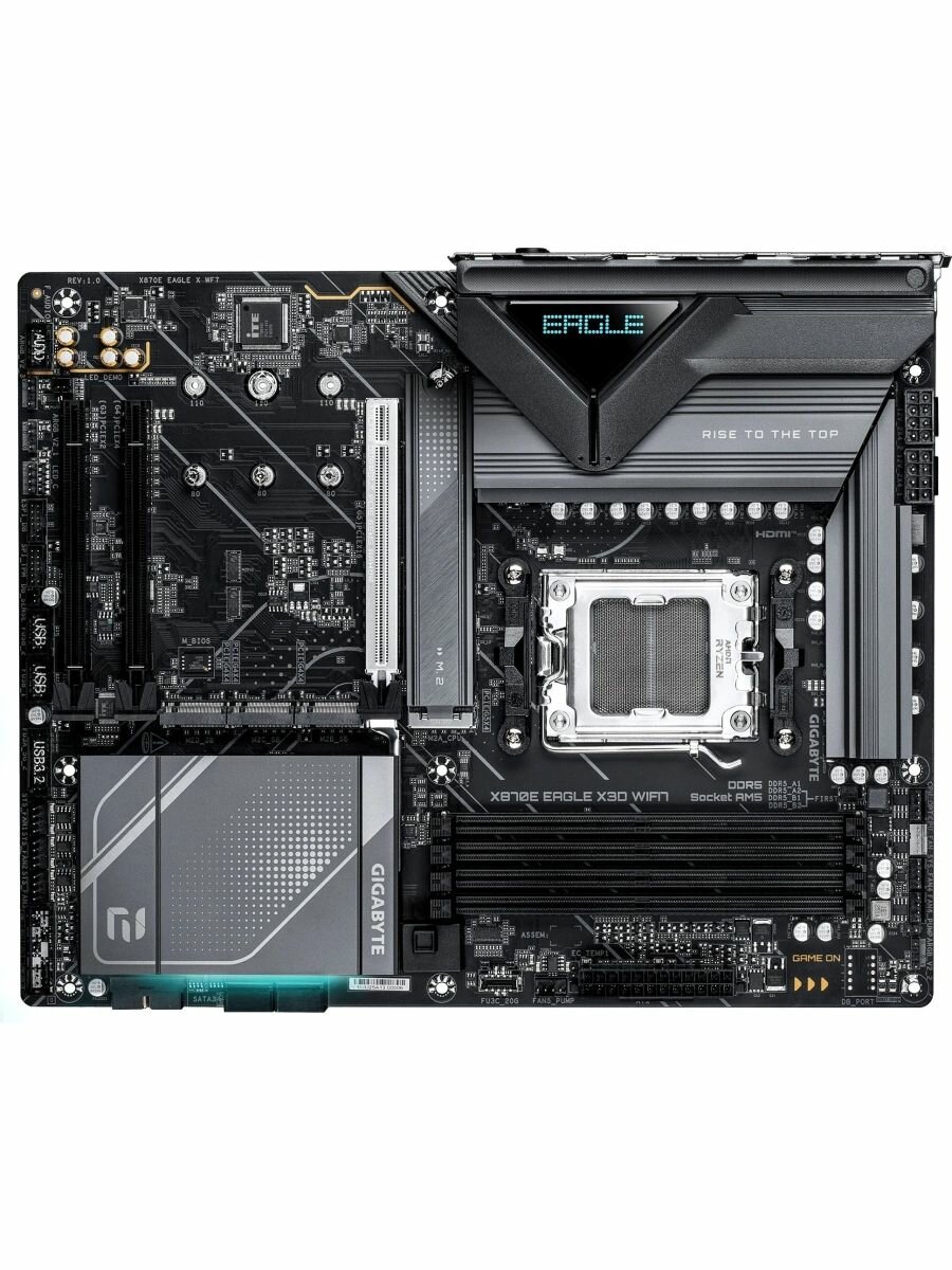 Материнская плата Gigabyte X870E EAGLE X WF7 Socket AM5 AMD X870E 4xDDR5 ATX AC 97 8ch(7.1) 5Gigabit RAID+HDMI