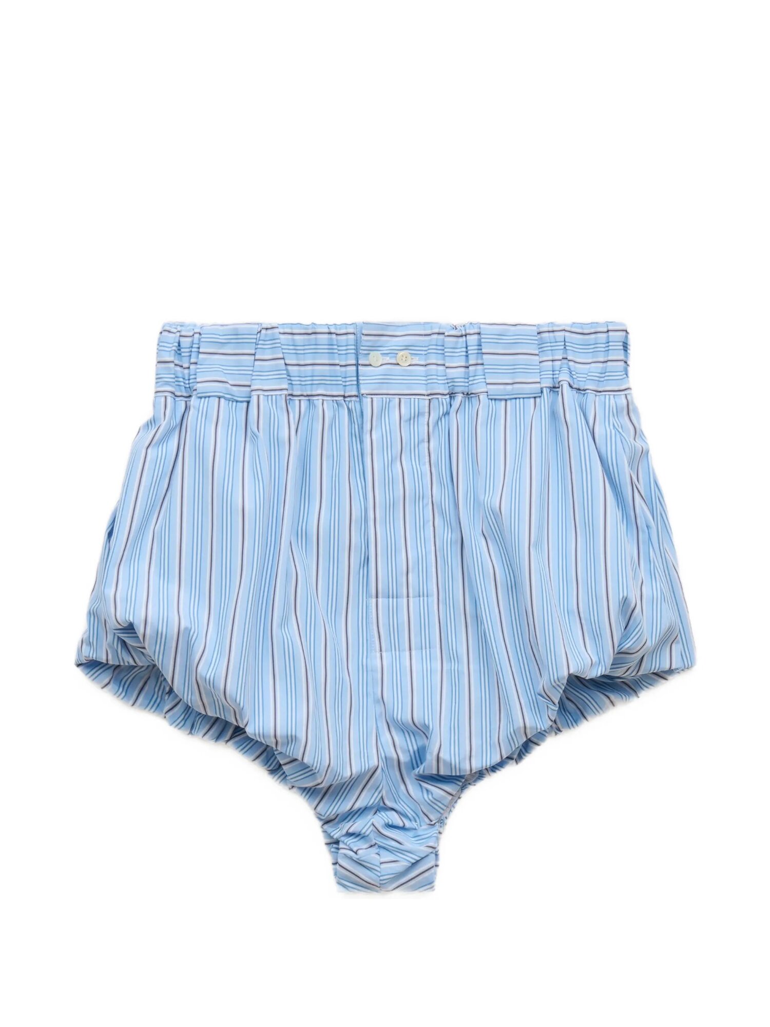 Шорты Marni Light blue striped poplin bloomers