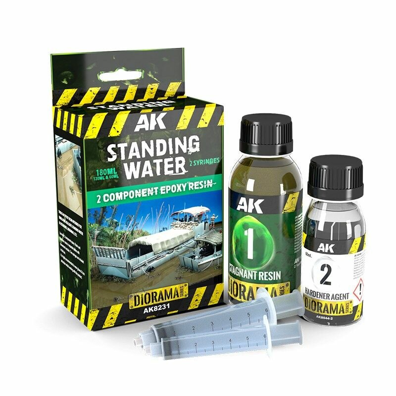 Двухкомпонентная смола для имитации воды AK Standing Water AK8231