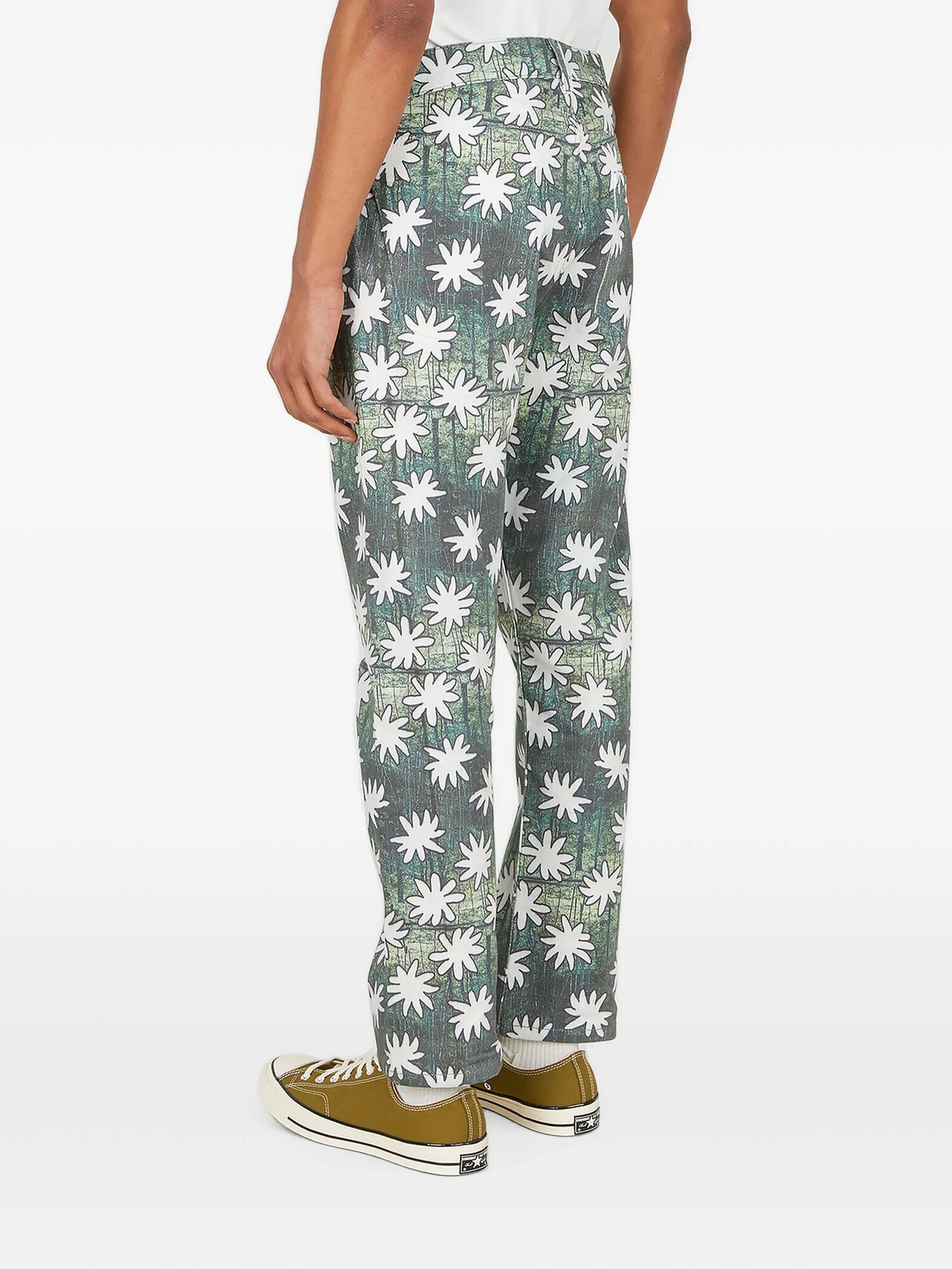 Джинсы  Flower graphic-print jeans, размер 32 — фото 1