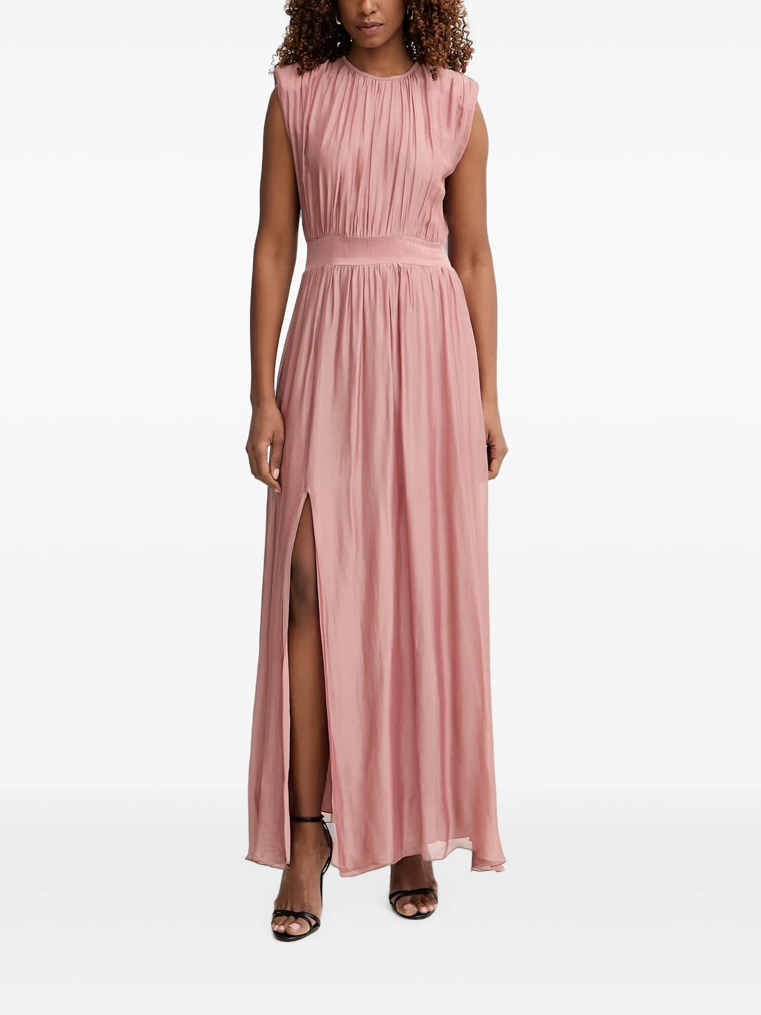 Платье Gathered side-slit maxi dress