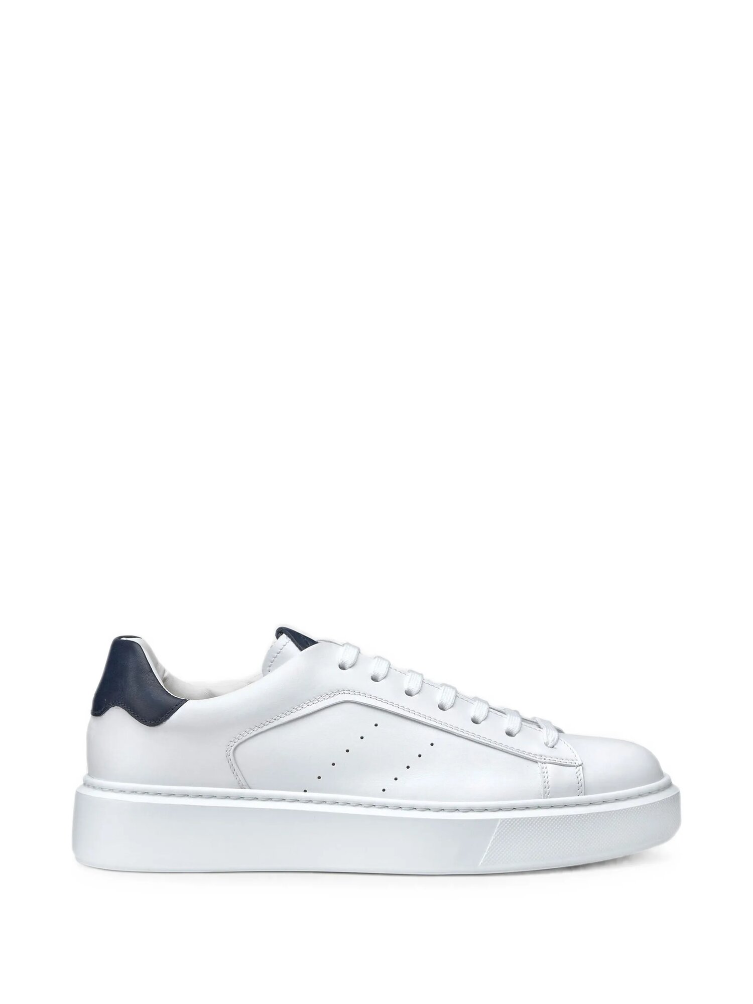 Кроссовки Perforated-detail leather sneakers