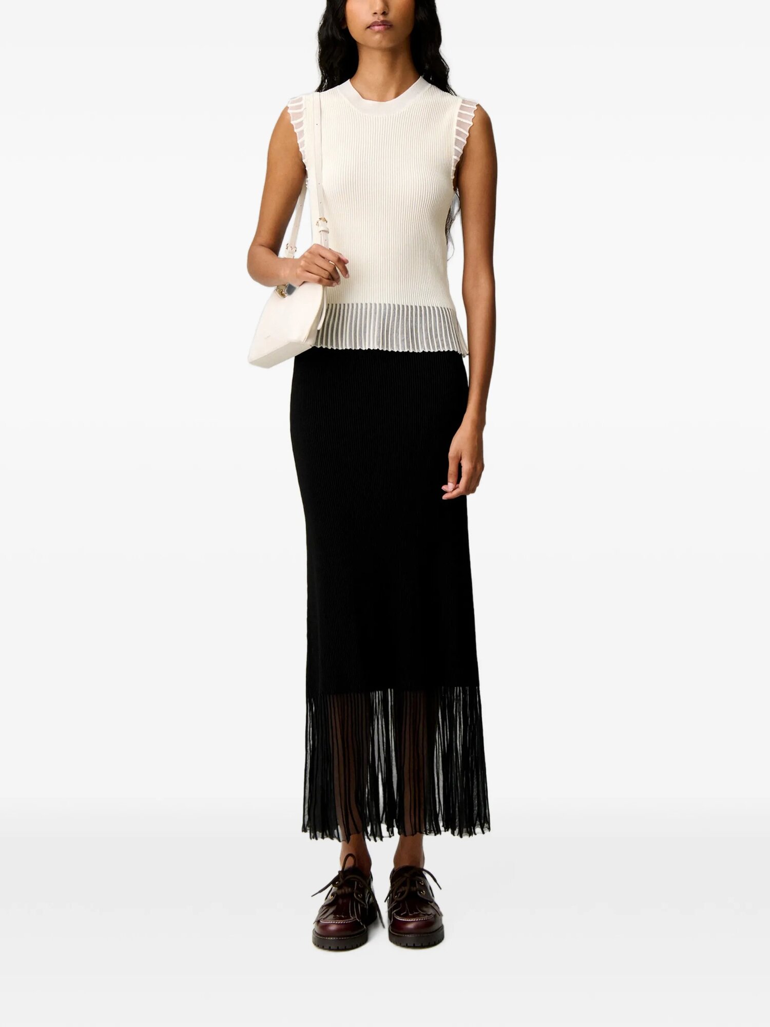 Топ CLAUDIE PIERLOT High-neck knit top, размер 42 — фото 1
