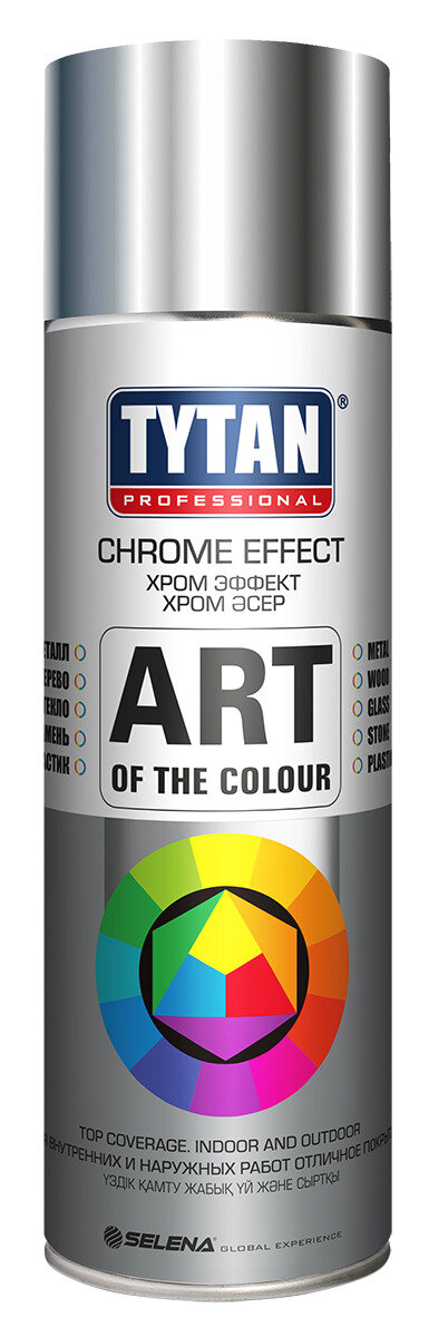 Аэрозольная краска Tytan Professional Art Of The Colour хром глянец 400 мл