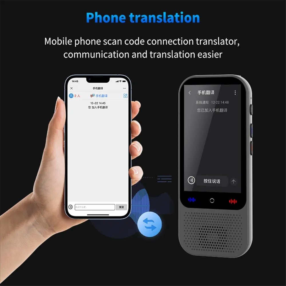 Переводчик S80 Pro ChatGPT Языки В Реальном Времени Перевод