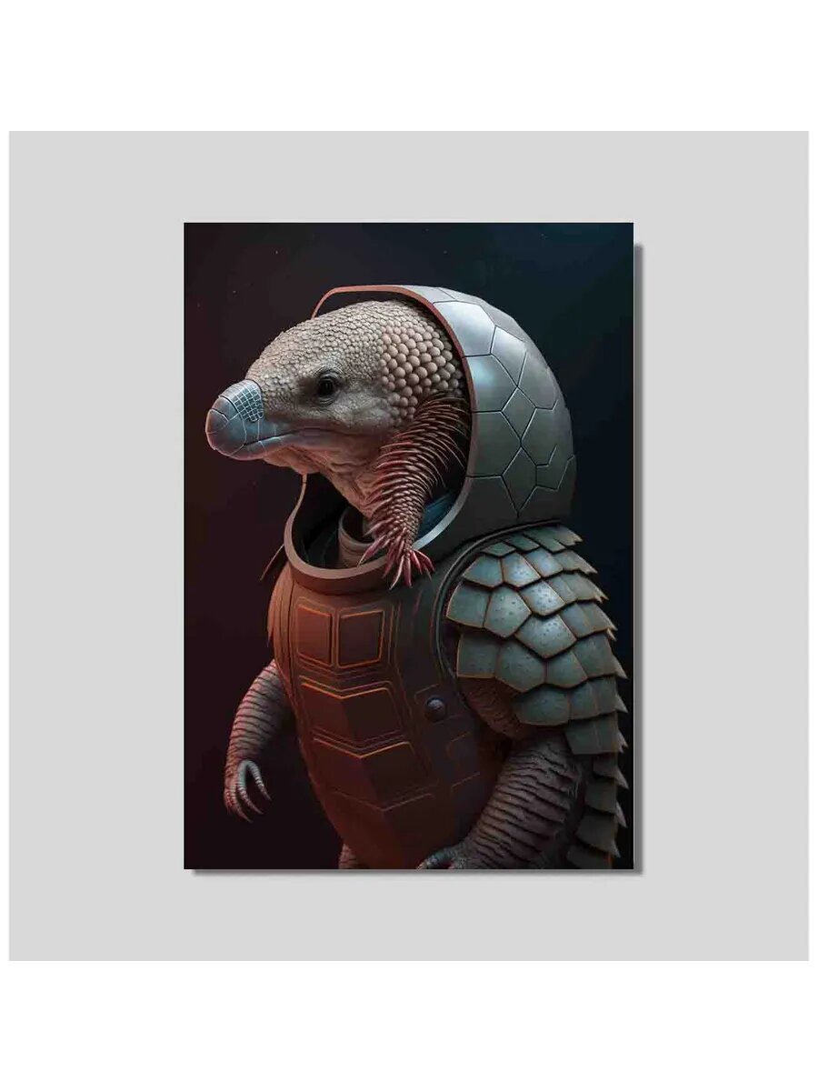 Космонавт Ящер 3, Плакат 30x42см