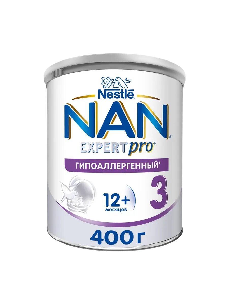 NAN ExpertPro 3 Гипоаллергенный Детское молочко с 12 мес 400 г 1 шт