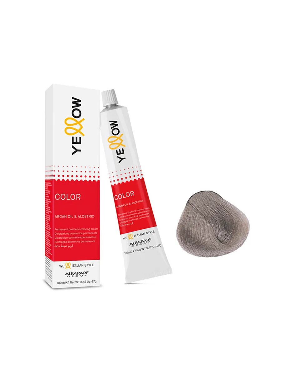 YELLOW PROFESSIONAL Ye Color Permanent Coloring Cream Краска Италия 100 мл