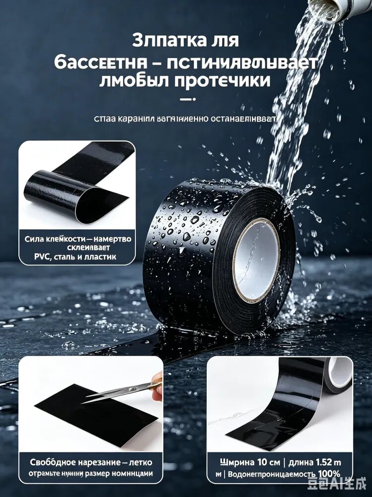 Клейкая лента 100 мм 1.52 м, 1 шт