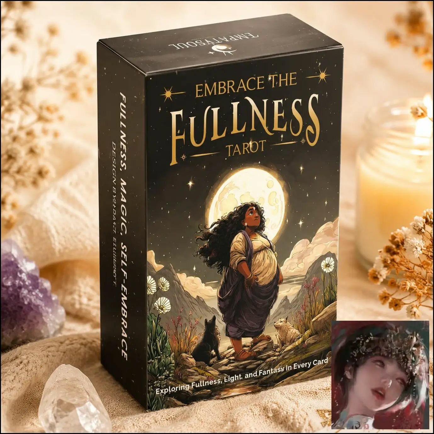 Колода карт Таро Обнимайте Полноты (Embrace The Fullness) 78 карт, классический формат, авторская традиция, 12x7 см