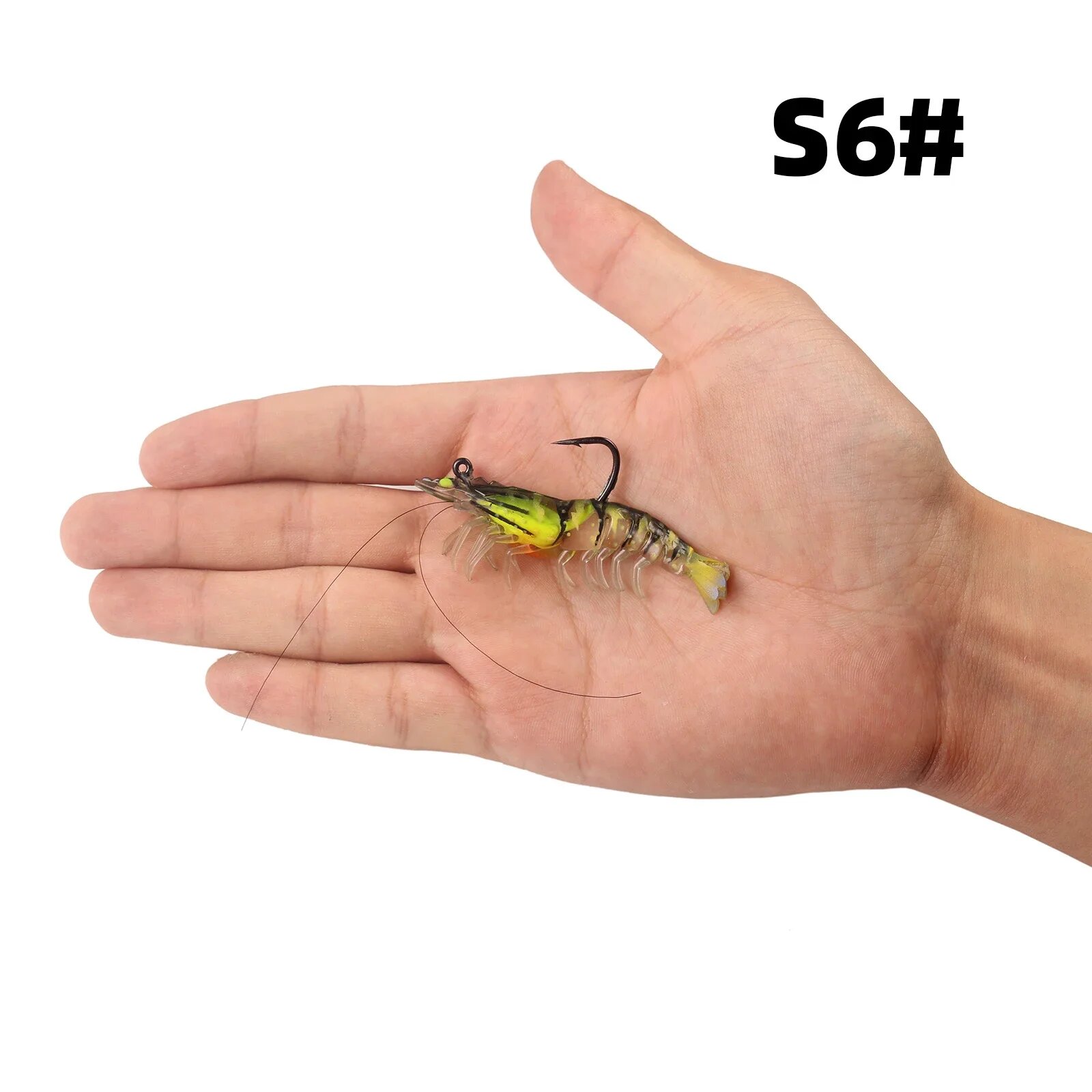 Приманка креветка S6#, Цвет: 6