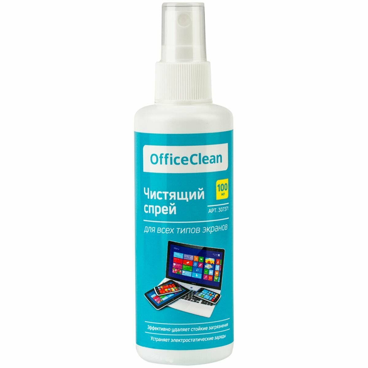 Чистящий набор OfficeClean (спрей для экранов и мониторов + салфетка из микрофибры) (307371)