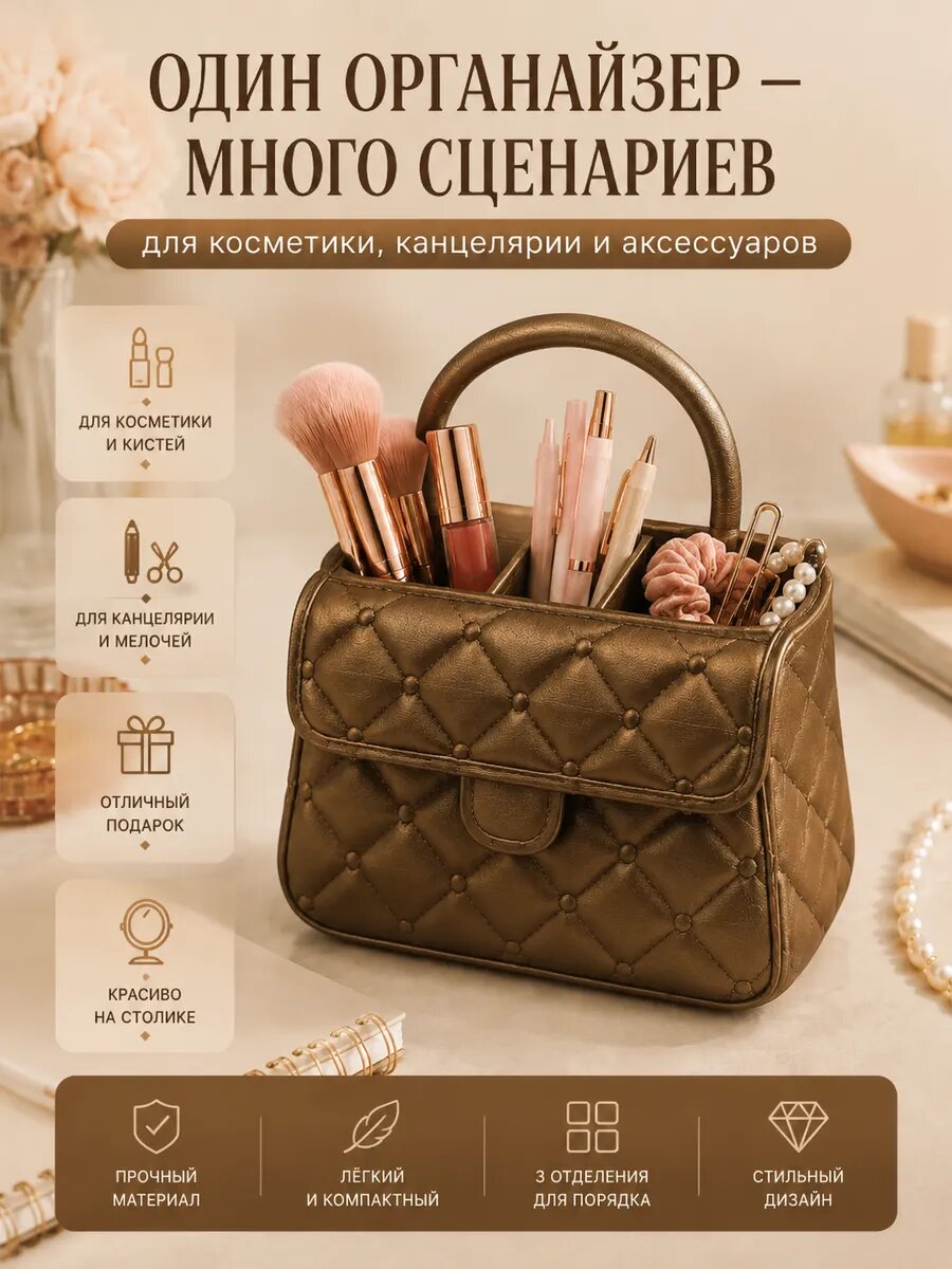 Органайзер для косметики и кистей