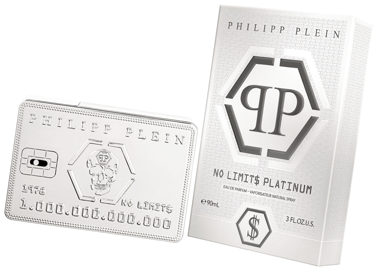 Парфюмерная вода Philipp Plein No Limits Platinum для мужчин 90 мл - Платинум
