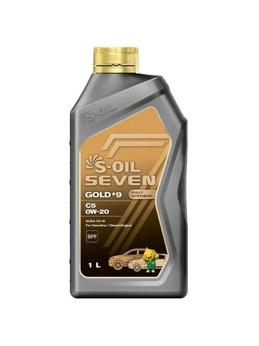 Масла моторные DRAGON S-oil SEVEN GOLD9 SN C5-16 0W-20 (1л)