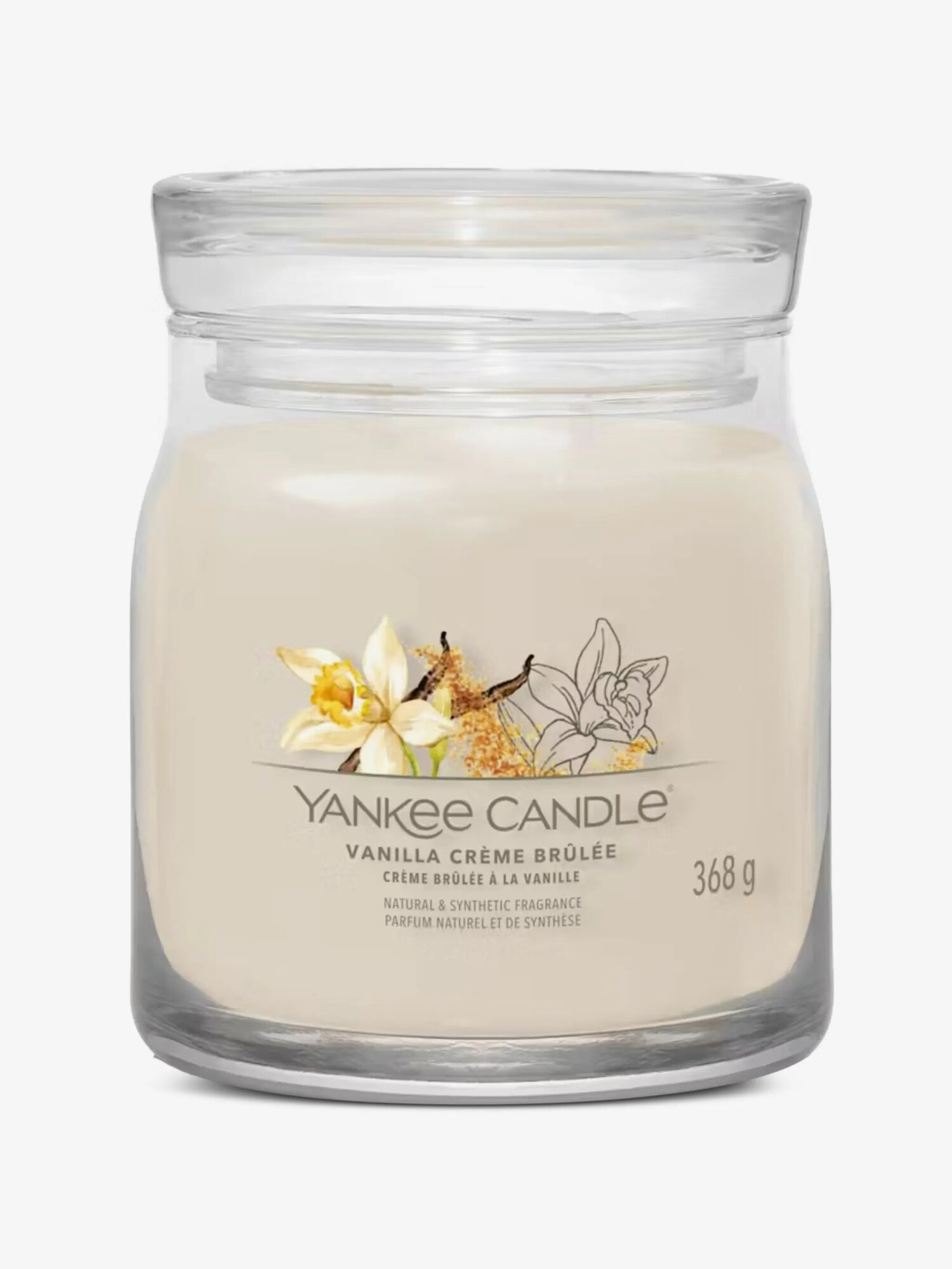 Свеча Vanilla Crème Brûlée среднего размера, OneSize , коричневый