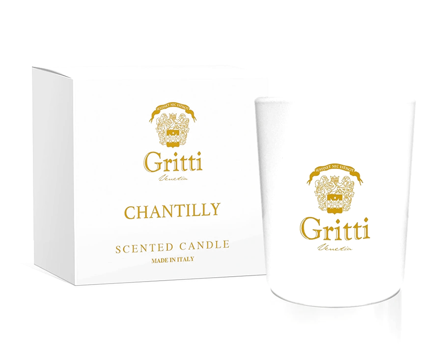 Парфюмированная свеча для дома Gritti Chantilly 230 гр - аромат Шантильи