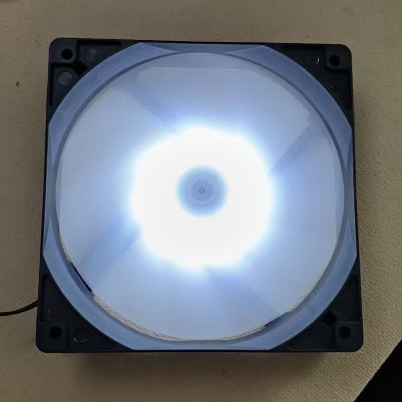 Вентилятор для корпуса ПК RGB 120×120 мм, 1300 об/мин, гидроподшипник, разъем 4PIN, тихое охлаждение