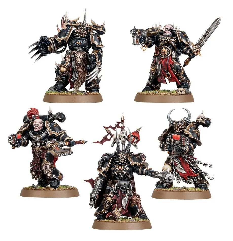 CHAOS SPACE MARINES CHOSEN Warhammer 40K Смоляная модель (не собрана, не окрашена)