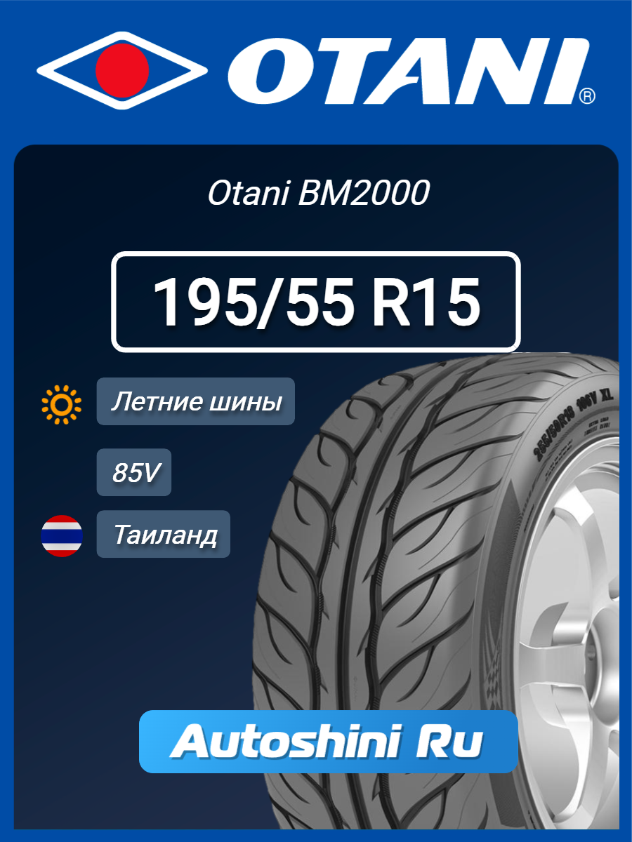 Шины летние Otani BM2000 195/55 R15 85V