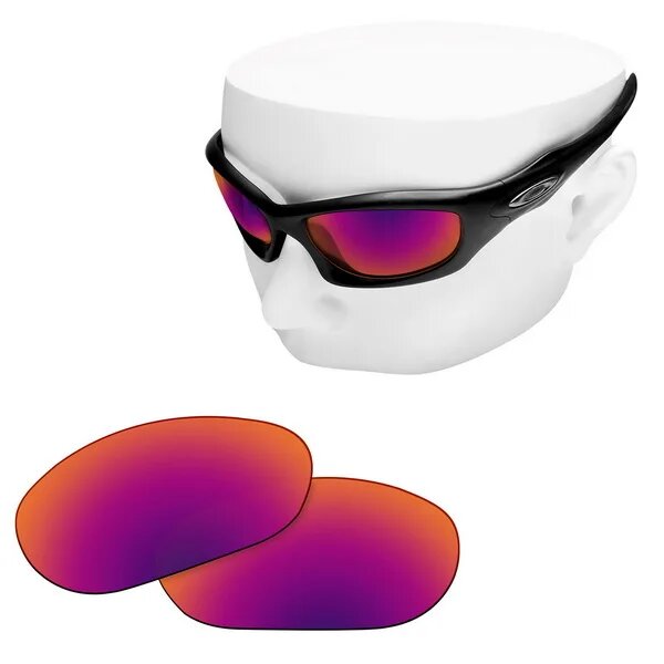 Сменные поляризационные линзы OOWLIT для Oakley Monster Dog Purple Red Mirror