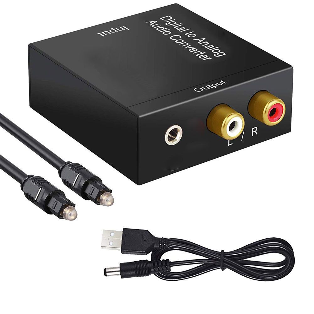 Аудио конвертер/переходник из toslink ( SPDIF оптика )в 2RCA. преобразователь(цифрового сигнала в аналоговый)