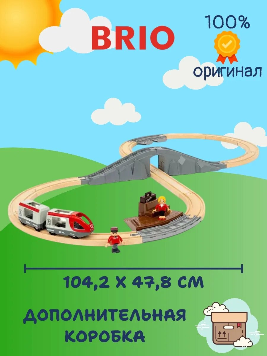 BRIO 36079 Стартовый Набор для путешествий World Train Set