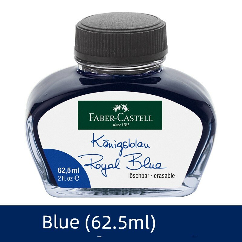 Faber-Castell 60ML Некарбоновая чернила для шариковых ручек, королевский синий, не засоряется, немецкое качество