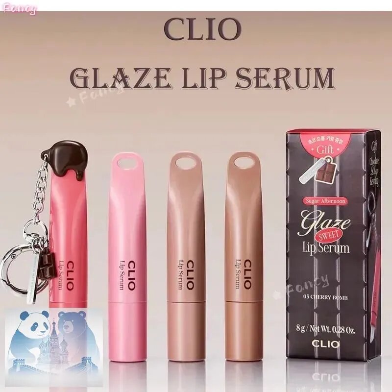 Блеск для губ CLIO Glaze Lip Serum, серия Sugar Afternoon-#08 Nugat Choco