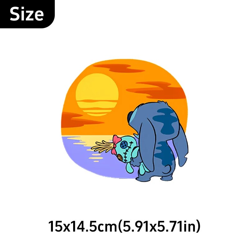 Наклейки на автомобиль Lilo & Stitch из ПВХ, солнцезащитные, модные, УФ-стойкие, для мотоциклов, на крышку топливного бака, для тюнинга авто, DIY наклейки