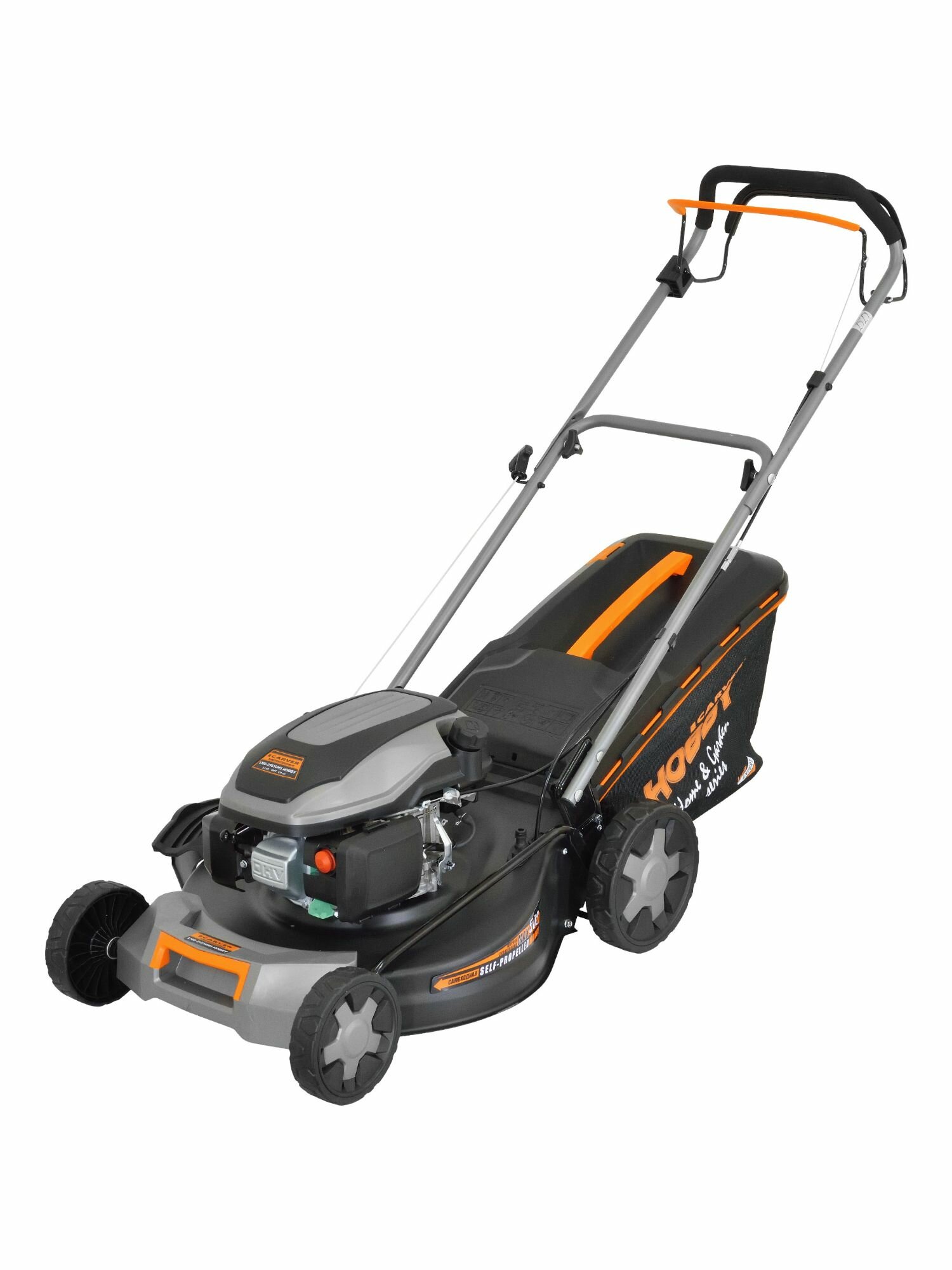 Газонокосилка бензиновая самоходная Carver LMG-2951DMS Hobby 3.9 л. с. 51 см