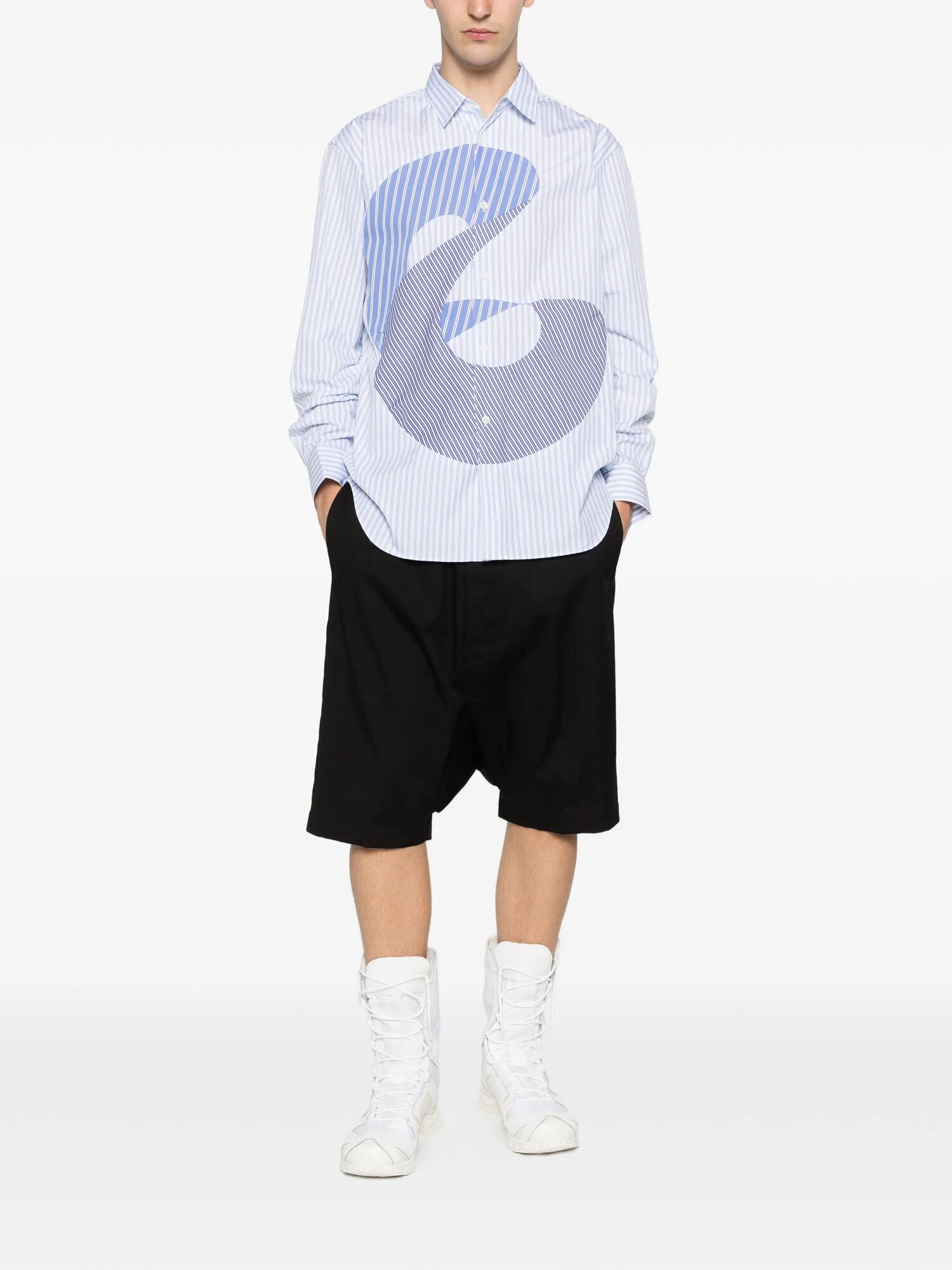 Рубашка Comme des Garcons SHIRT, размер M, blue — фото 1