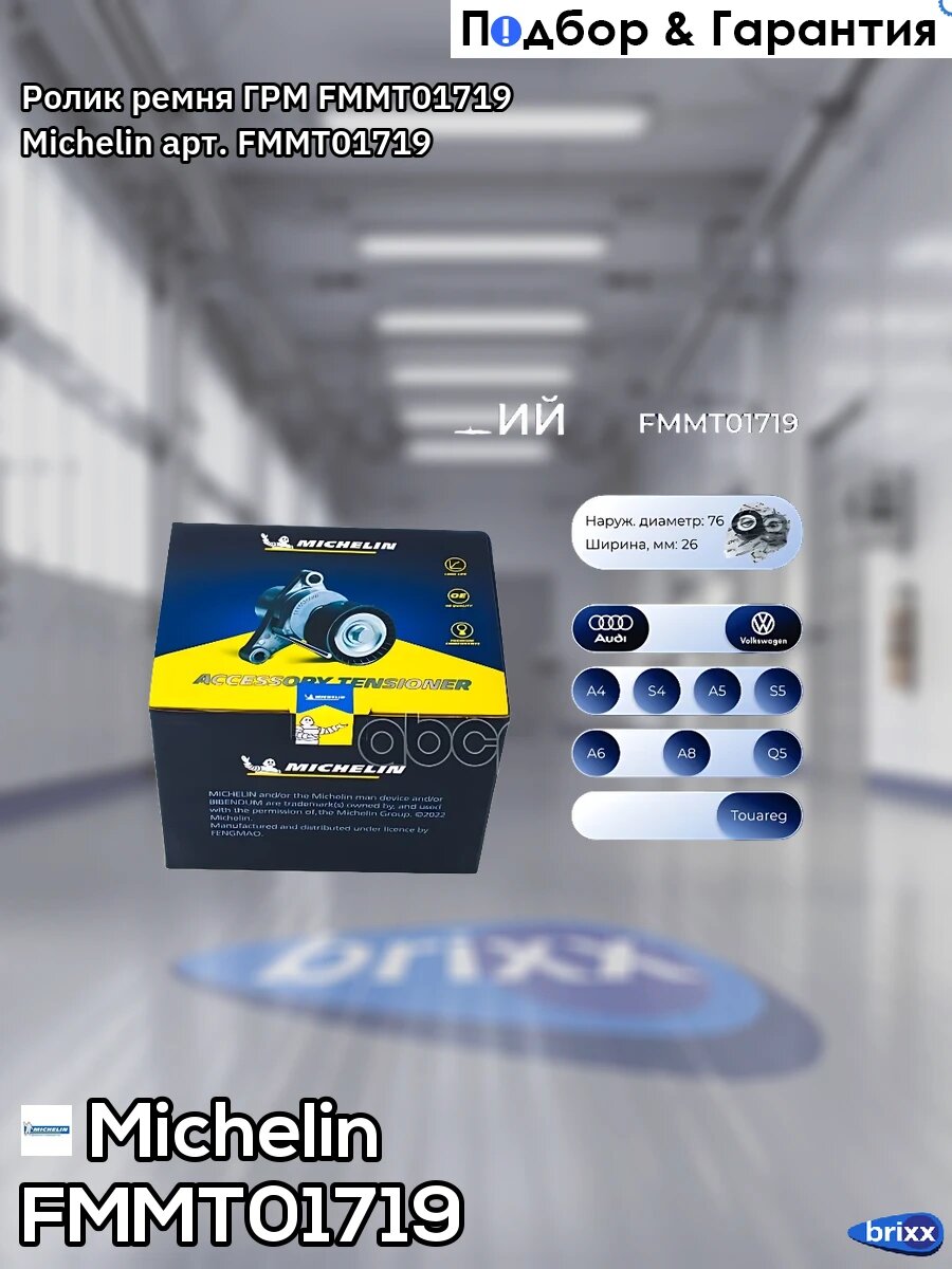 FMMT01719 MICHELIN Ролик приводного ремня Michelin арт. FMMT01719