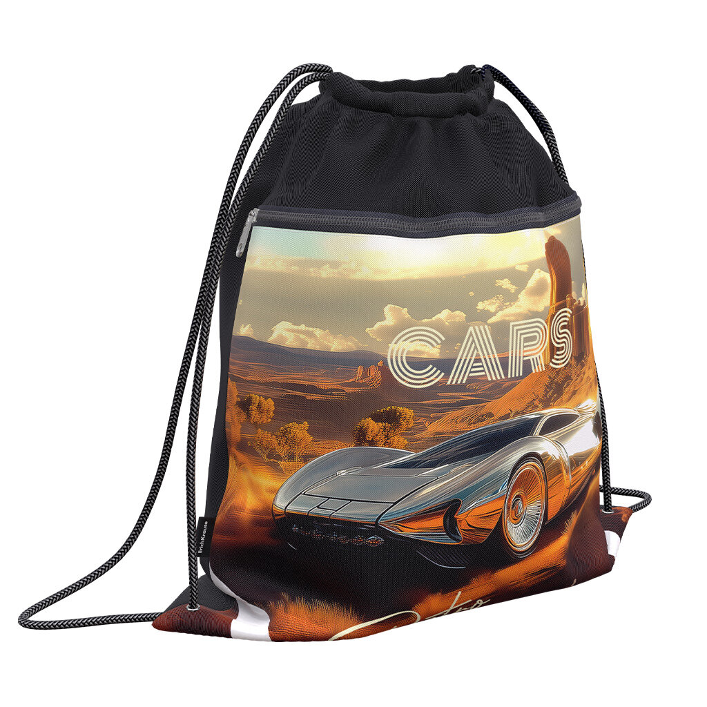 Сумка для обуви 1отд. 41х50см Retro Cars с карманом на молнии ERICH KRAUSE 64948 (муж)
