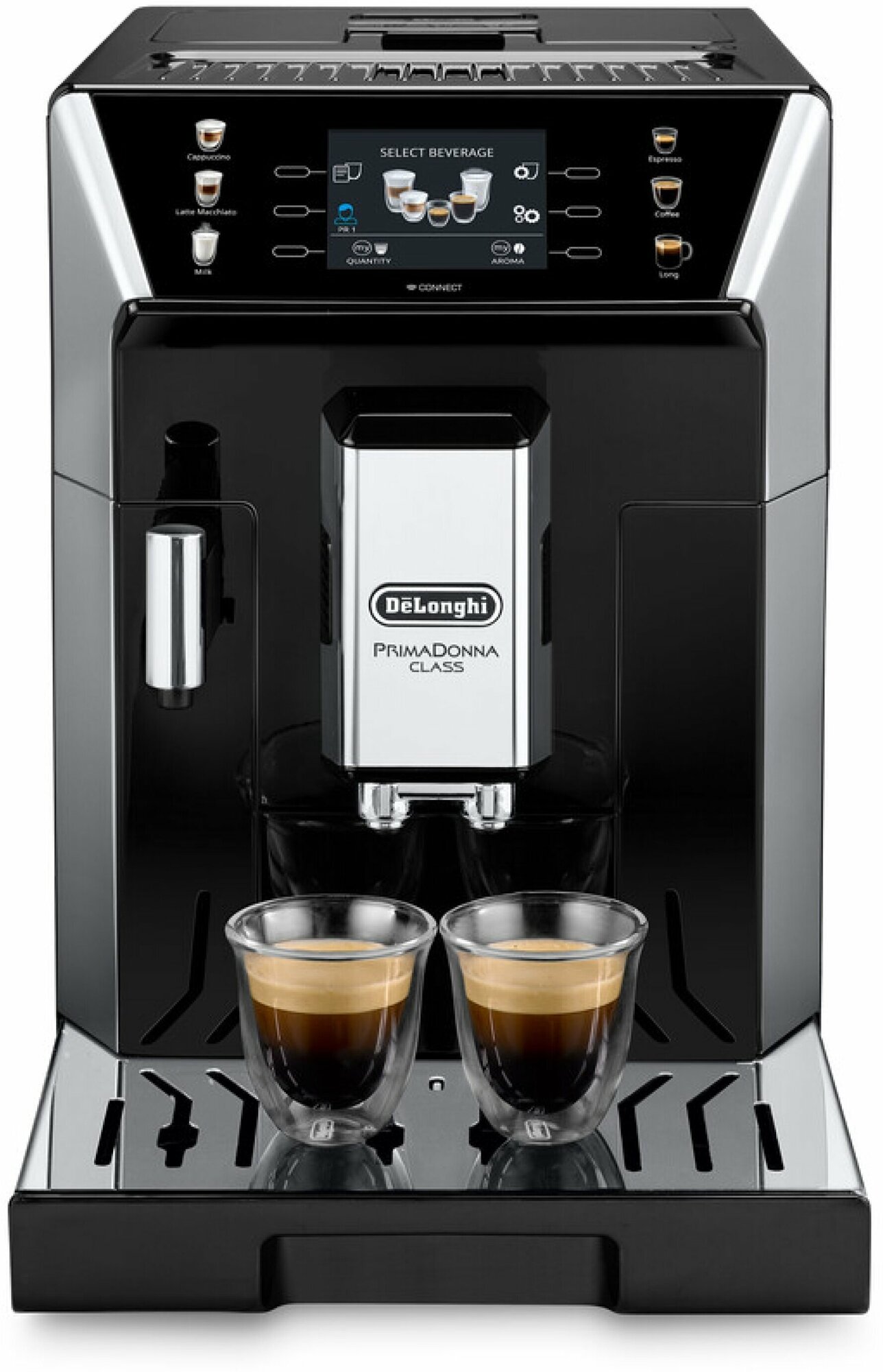 Кофемашина DeLonghi PrimaDonna Class ECAM 550.65. SB (черный/серебристый)