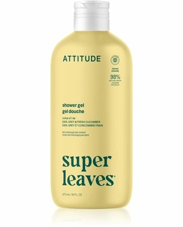 Средство для душа Attitude Super Leaves Earl Grey & Fresh Cucumber, 473 мл
