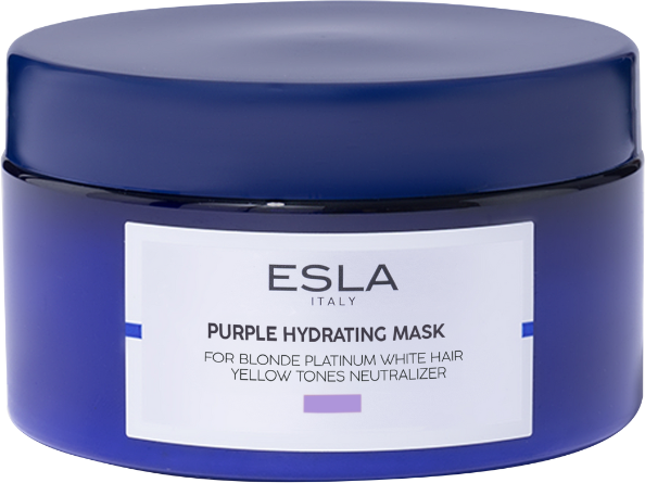 ESLA Увлажняющая фиолетовая маска для нейтрализации желтых оттенков Purple Purple Hydrating Mask