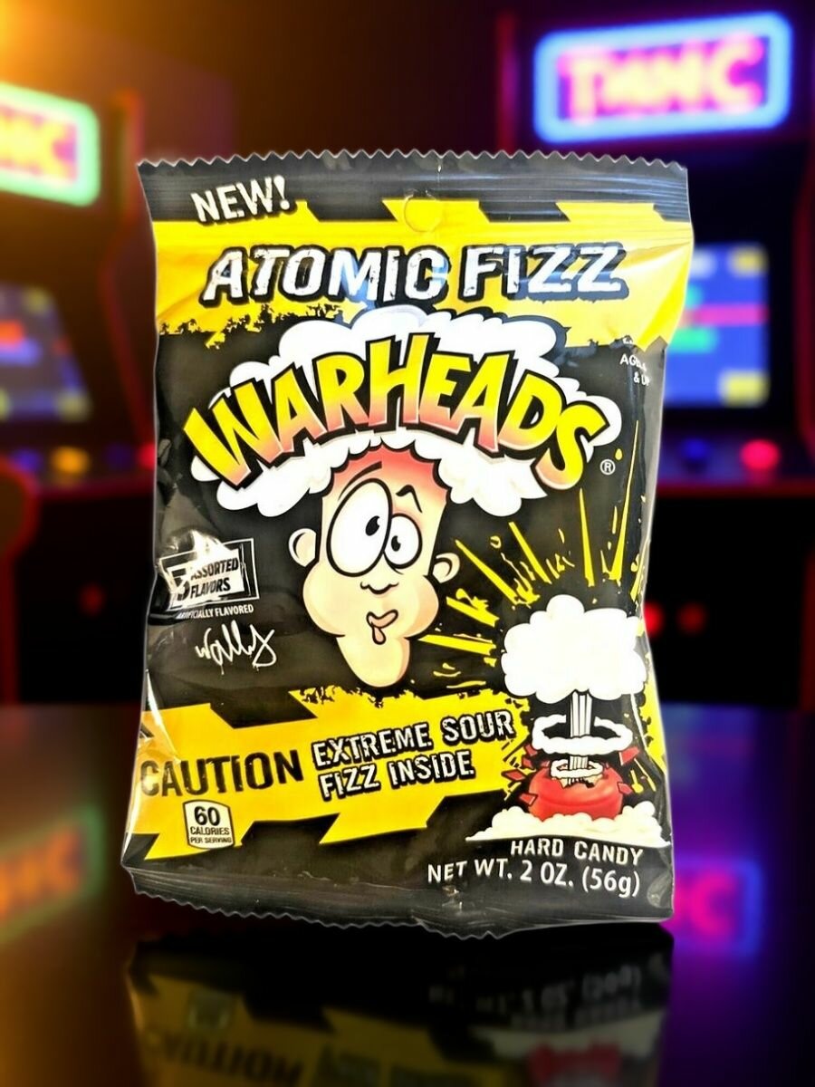Супер кислые конфеты WarHeads Atomic Fizz 56г США