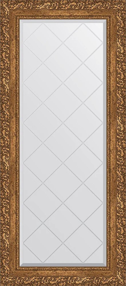 Зеркало Evoform Exclusive-G BY 4056 55x125 55 см, в бронзовой раме, зеркало настенное в ванную